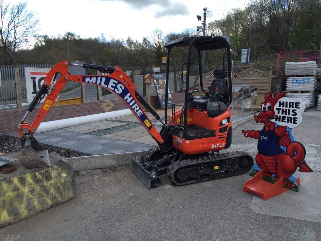 Mini Digger 1.5 ton - Miles Hire