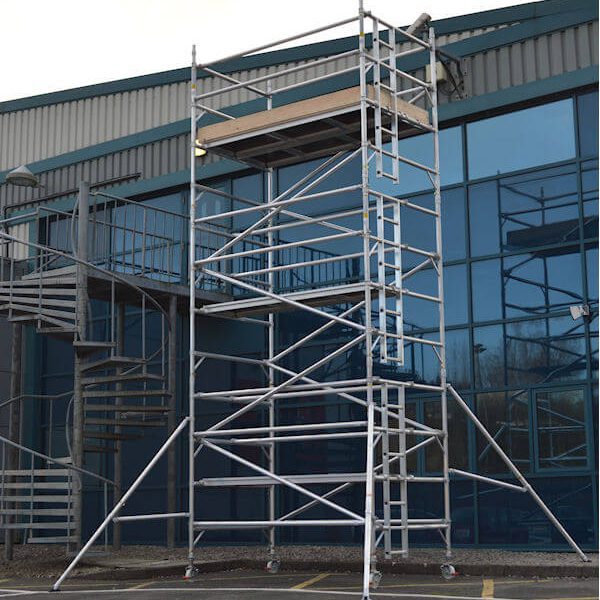 2.2 m Narrow Aluminium Tower (1.8metre deck) - HIRE - Miles Hire